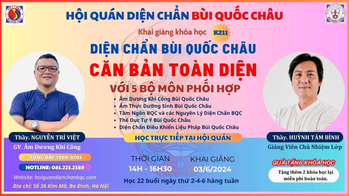 DƯỠNG SINH DIỆN CHẨN BÙI QUỐC CHÂU K191 | Hội Quán Diện Chẩn Bùi Quốc Châu